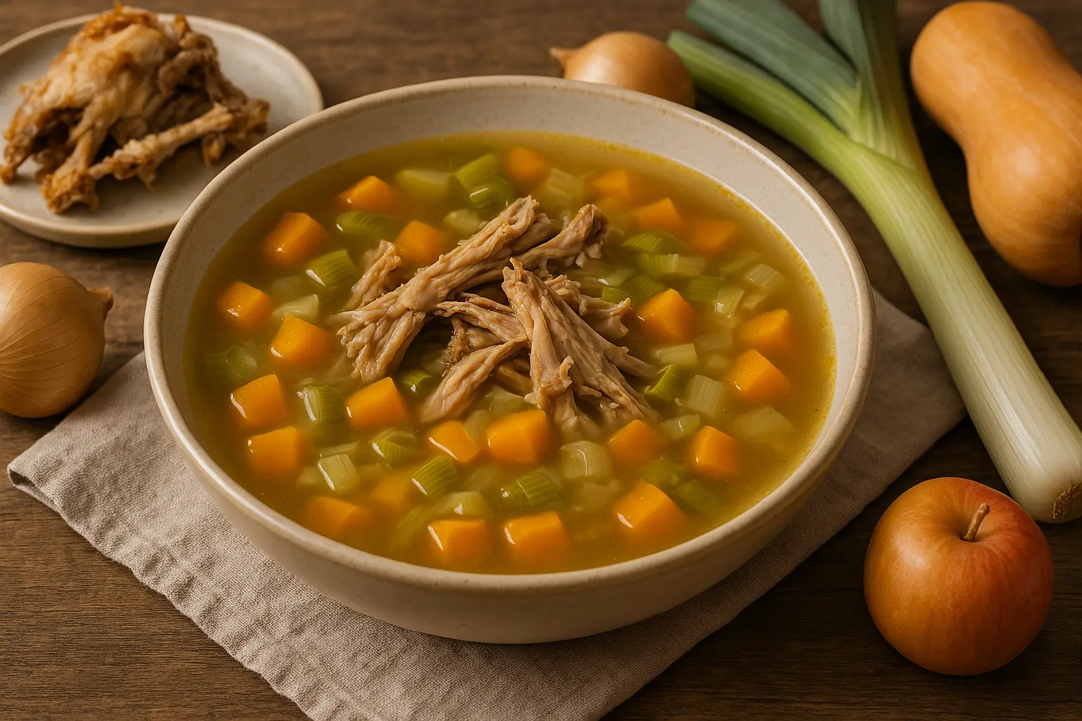 Recette : Soupe de carcasse de poulet | Spatul.fr
